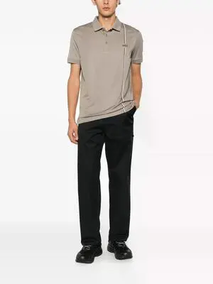 BOSS Logo-print Striped Polo Shirt