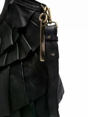 CATERINA LUCCHI Camilla L Ruffled Leather Shoulder Bag