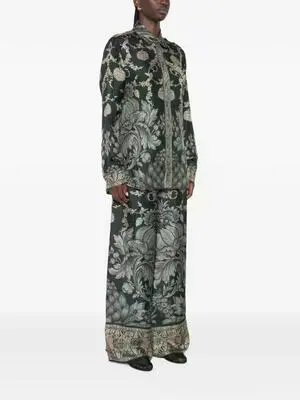 PIERRE-LOUIS MASCIA Aloe Floral-print Silk Shirt