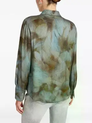 ELENA MIRÒ Abstract-print Long-sleeve Shirt