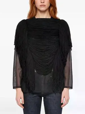 Comme Des Garçons Fringe-trimmed Sweater