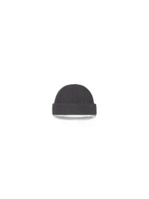 Nn07 Ribbed-knit Beanie Hat - Grey