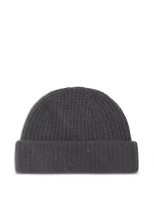 Nn07 Ribbed-knit Beanie Hat - Grey