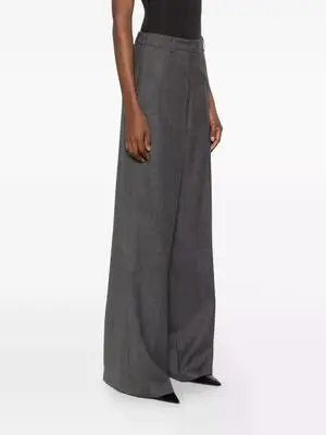 CALIBAN Pressed-crease Wide-leg Trousers