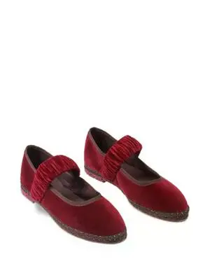 FLABELUS Mafalda Velvet Ballet Flats