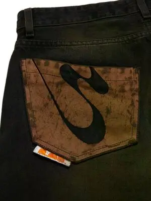 PDF Faded Straight-leg Jeans