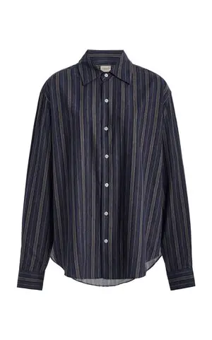 Comme Si The Classic Cotton Flannel Shirt - Blue