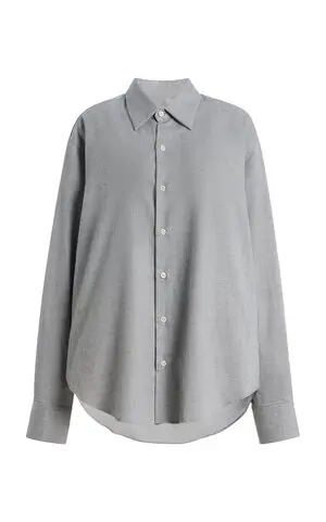 Comme Si The Classic Cotton Flannel Shirt - Grey