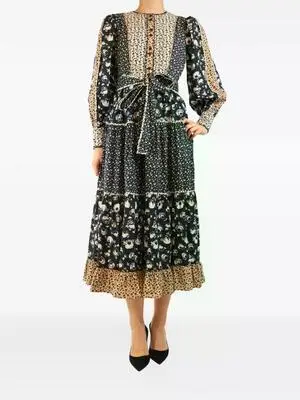 Beulah Printed Cotton Midi Dress
