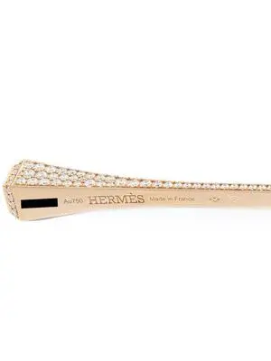 Hermès Clou De Forge Diamond Drop Earrings