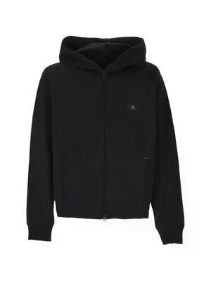 Peuterey Logo-patch Zip-up Hoodie - Black