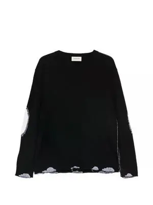 ATOMO FACTORY Elbow-patch Sweater - Black