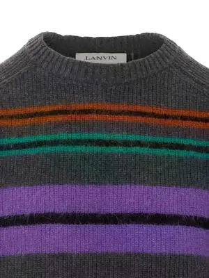 LANVIN Striped Sweater In Wool And Cashmere