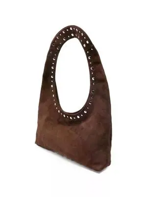 Gimaguas Franca Stud-embellished Shoulder Bag - Brown