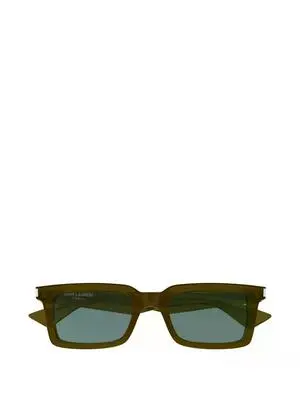 Saint Laurent Rectangle-frame Sunglasses - Brown