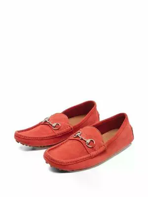 Gucci Horsebit Suede Loafers