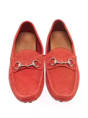 Gucci Horsebit Suede Loafers