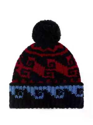 Moncler Logo-embroidered Pompom Beanie Hat