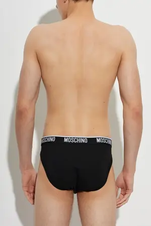 Moschino Triple Pack Logo Briefs