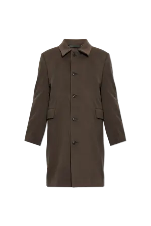 Paul Smith Single-vent Wool Coat - Brown