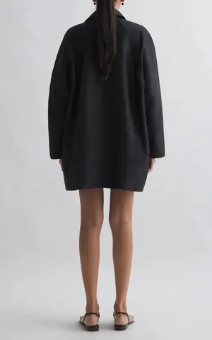 Chan Luu Techno Taffeta Short Trench