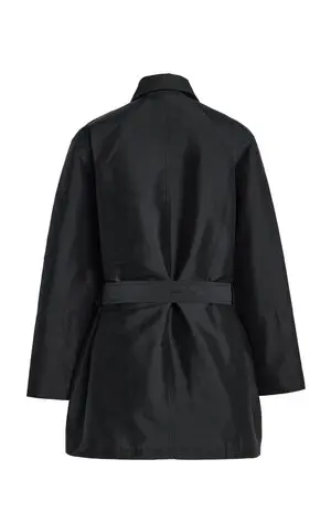 Chan Luu Techno Taffeta Short Trench
