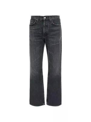 AGOLDE Lana Faded Straight-leg Jeans - Grey