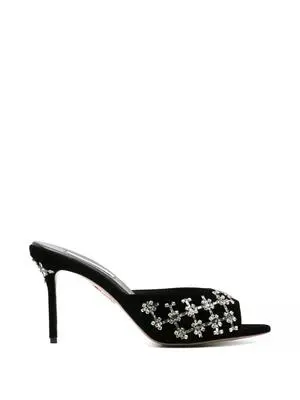 AQUAZZURA Sugar Mule Sandals - Black