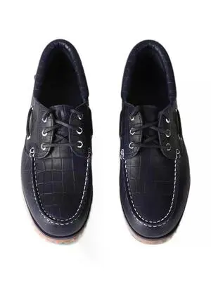 Timberland X Jacquemus Crocodile-effect Boat Shoes