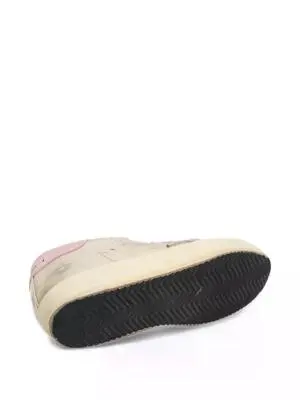 GOLDEN GOOSE Superstar Metallic Leather Sneakers - Silver