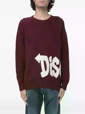 DISCLAIMER Logo-detail Cotton Sweater