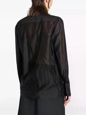 THELATEST Sheer High-neck Shirt