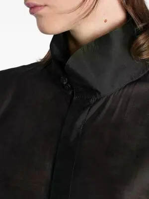 THELATEST Sheer High-neck Shirt