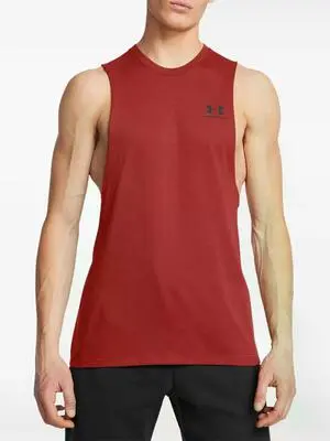 Under Armour Logo-print Cut-off Tank Top - Orange