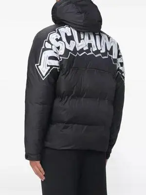 DISCLAIMER Graffiti-print Puffer Jacket