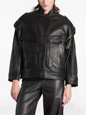 SALVATORE SANTORO Hooded Leather Jacket