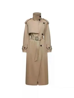 Karl Lagerfeld Belted Trench Coat - Neutrals