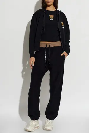 Moschino Zip-up Hooded Sweatshirt