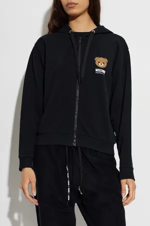 Moschino Zip-up Hooded Sweatshirt