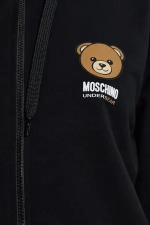 Moschino Zip-up Hooded Sweatshirt