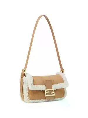 Fendi Baguette 26424 Shoulder Bag - Neutrals