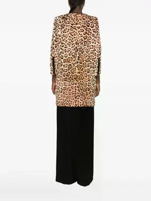 Emilio Pucci Leopard-print Zip-up Coat