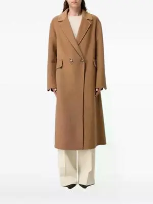 HANITA Double-breasted Coat - Brown