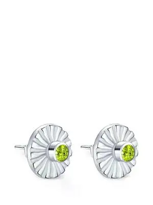 ANTY Aura Diamond Peridot Stud Earrings