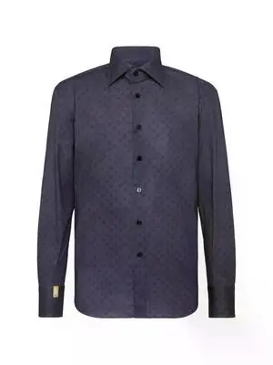 BILLIONAIRE Gold Cut Logo-print Shirt