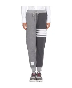 Thom Browne Fun-mix Classic Loopback 4-bar Track Pants - Gray