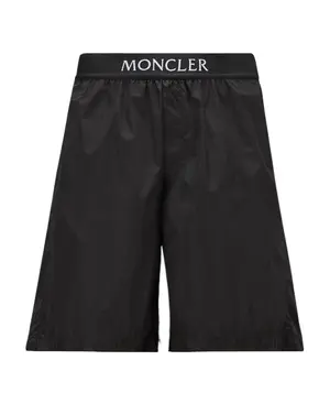 Moncler Logo Swim Shorts - Black