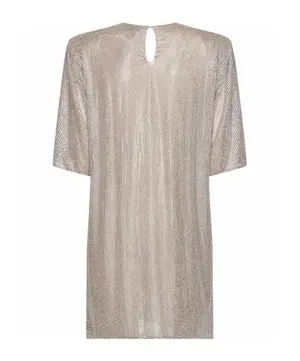 Giuseppe Di Morabito Crystal Embellished Dress - Silver