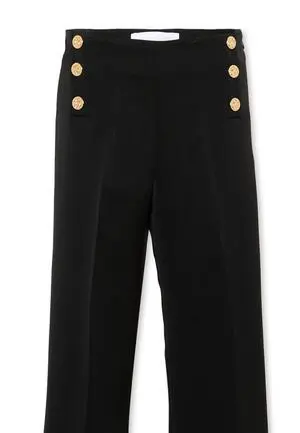 Roberto Cavalli Button-embellished Flared Trousers
