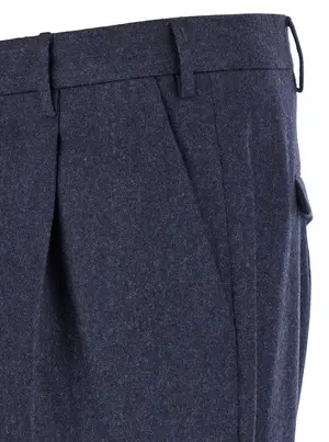 PT TORINO Mid-rise Pleated Trousers